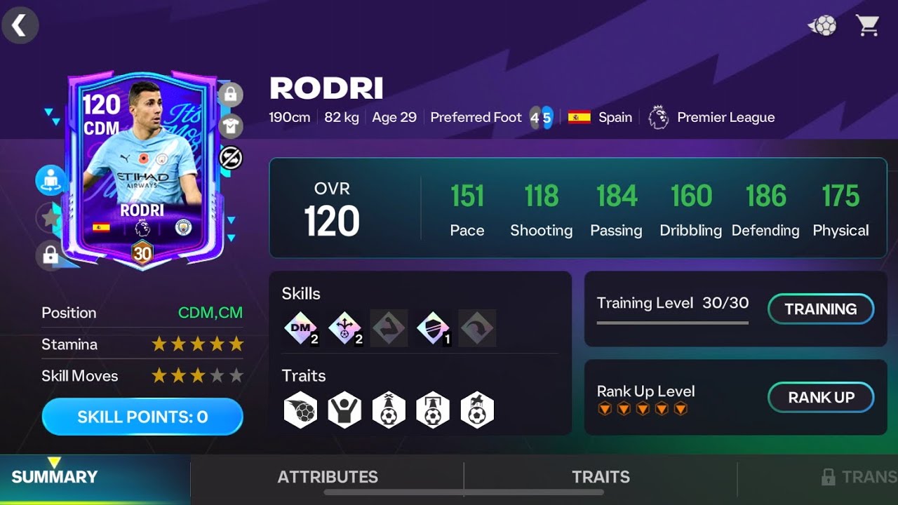 115 Rodri FC Mobile Gameplay - YouTube