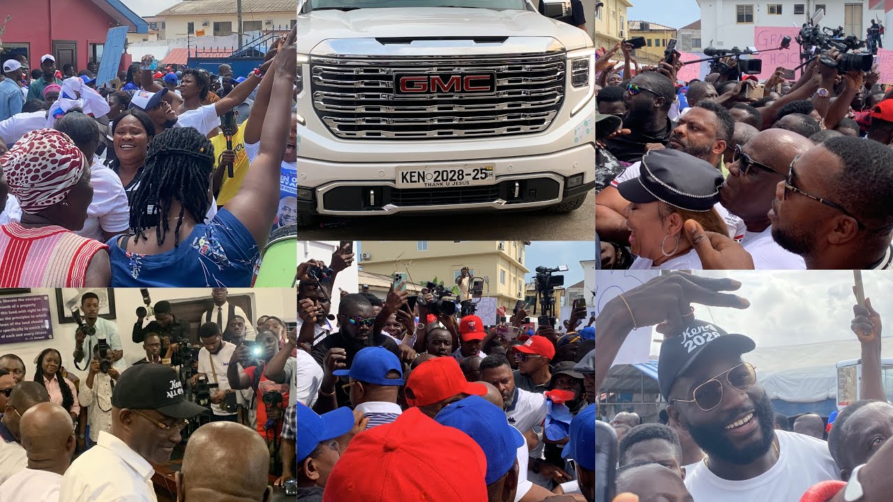 Massive Love As Hon.Ken Agyapong Together With Son+Supporters Storm NPP ...