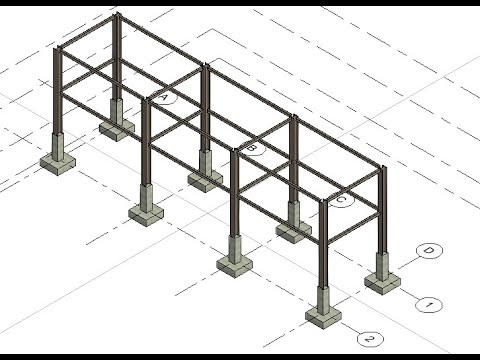 How to create steel frame platform of chemical plant and isolated ...