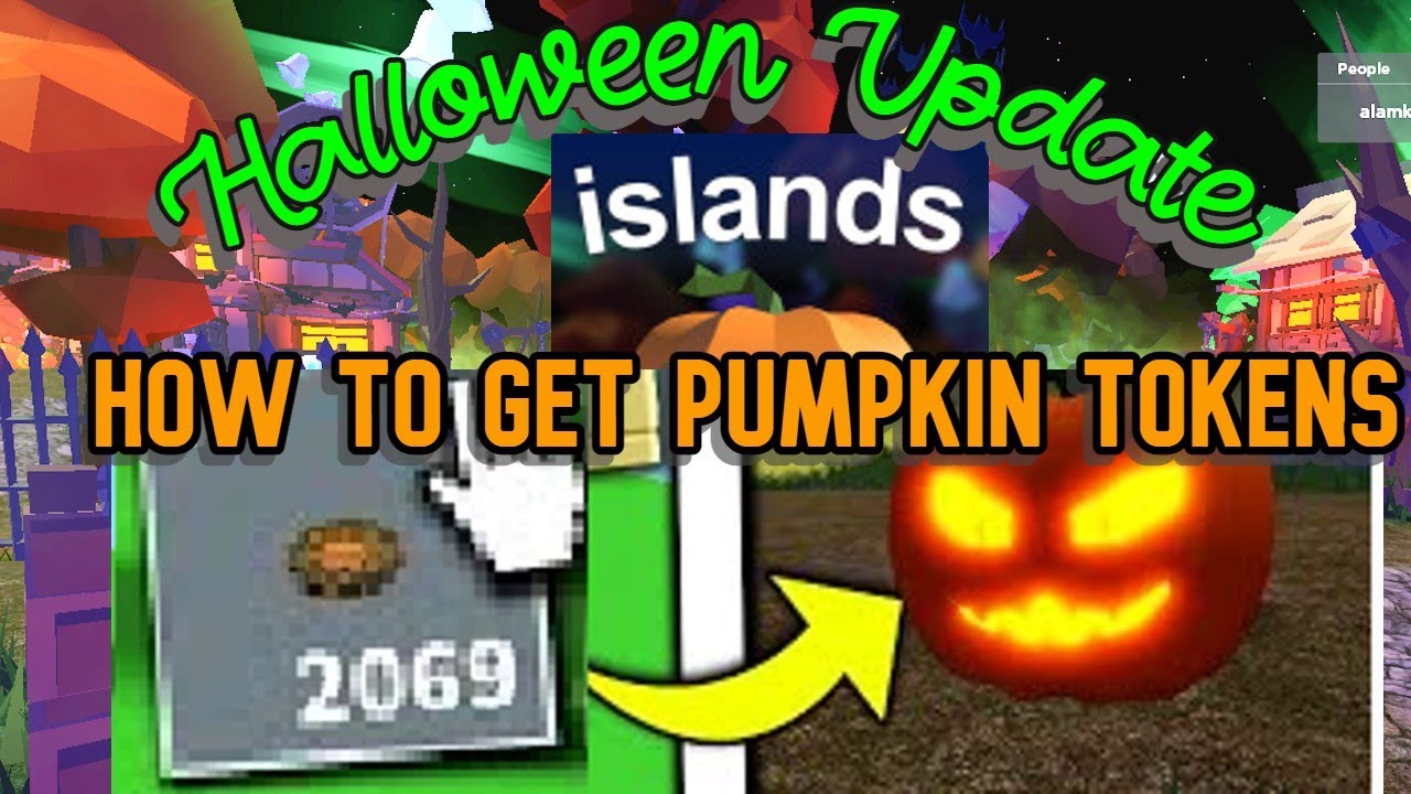 How to get Pumpkin Tokens in Roblox Islands - YouTube
