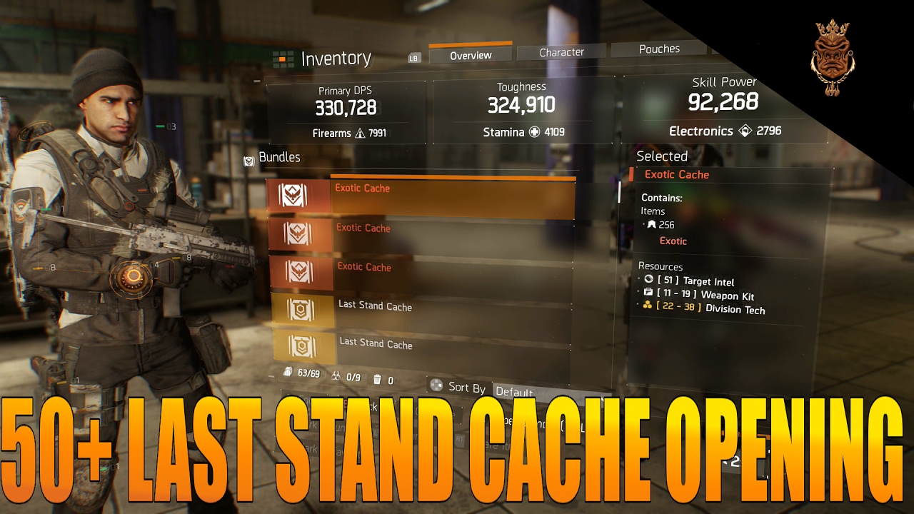 Tom Clancy's The Division - 50+ Exotic & Last Stand Cache Opening Ferro ...