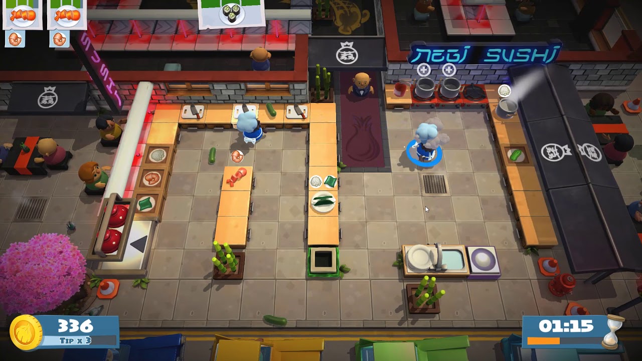 Solo 3 Star Overcooked 2 Map 1-3 - YouTube