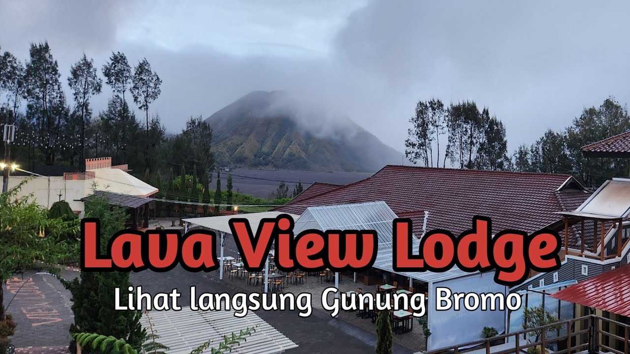 Lava View Lodge, menikmati indahnya Gn. Bromo dari teras kamar ...