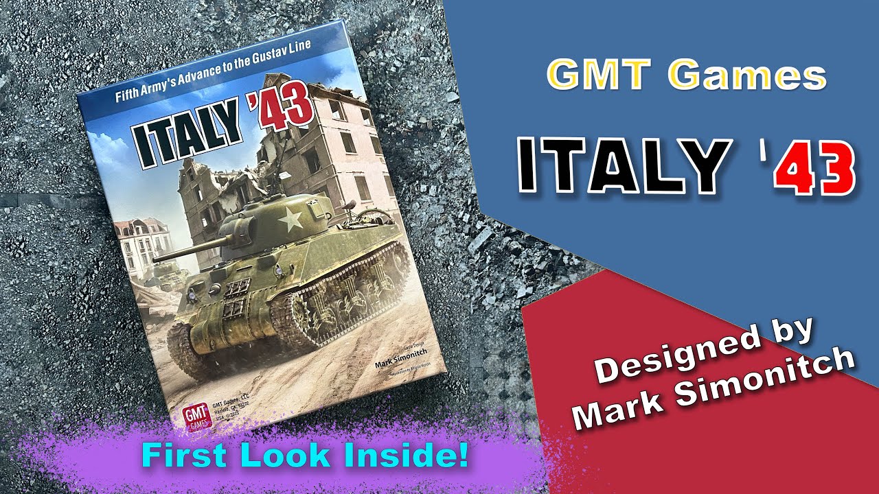 GMT Games: Italy 43 - First Look - YouTube