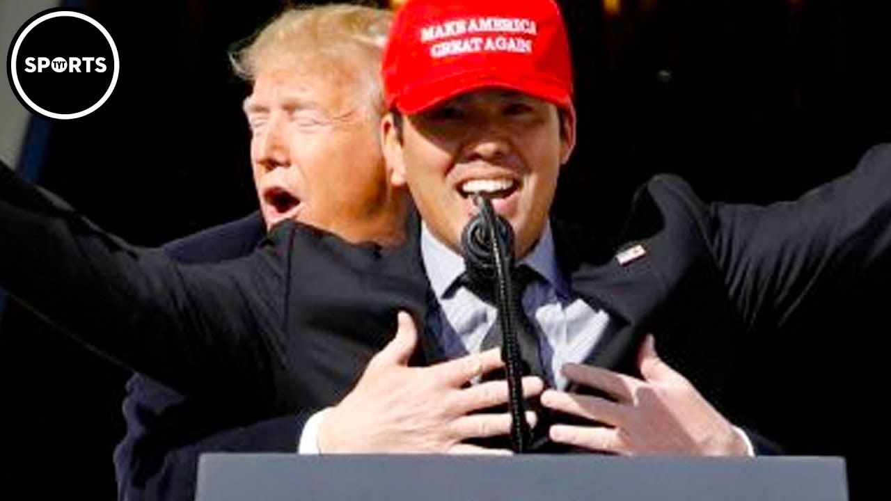 Trump Hugs Nationals Player And Internet GOES OFF - YouTube