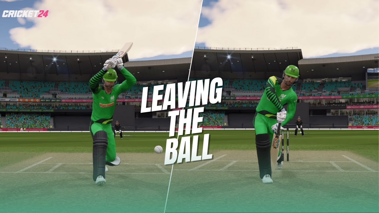 Cricket 24 Tutorial : Leaving The Ball (Pro Ctrl) - YouTube