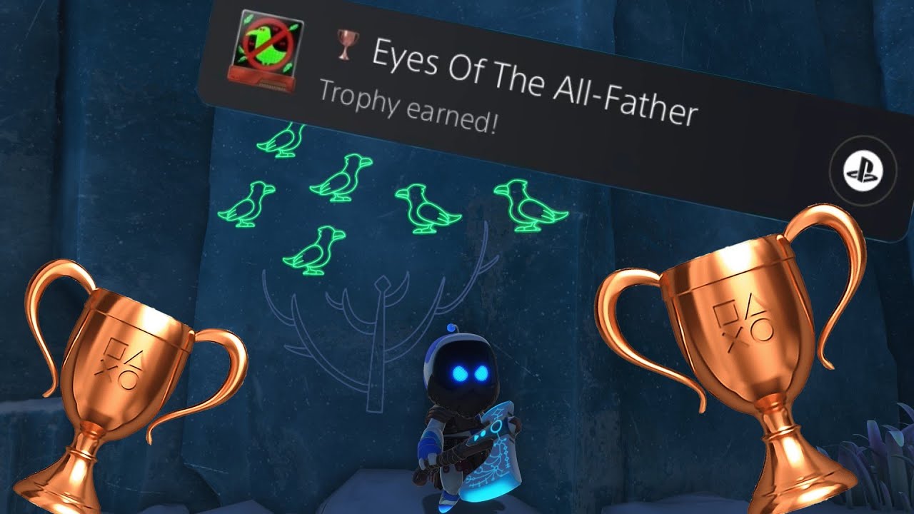 Astro Bot | Eyes of the All Father Trophy (All Ravens) - YouTube