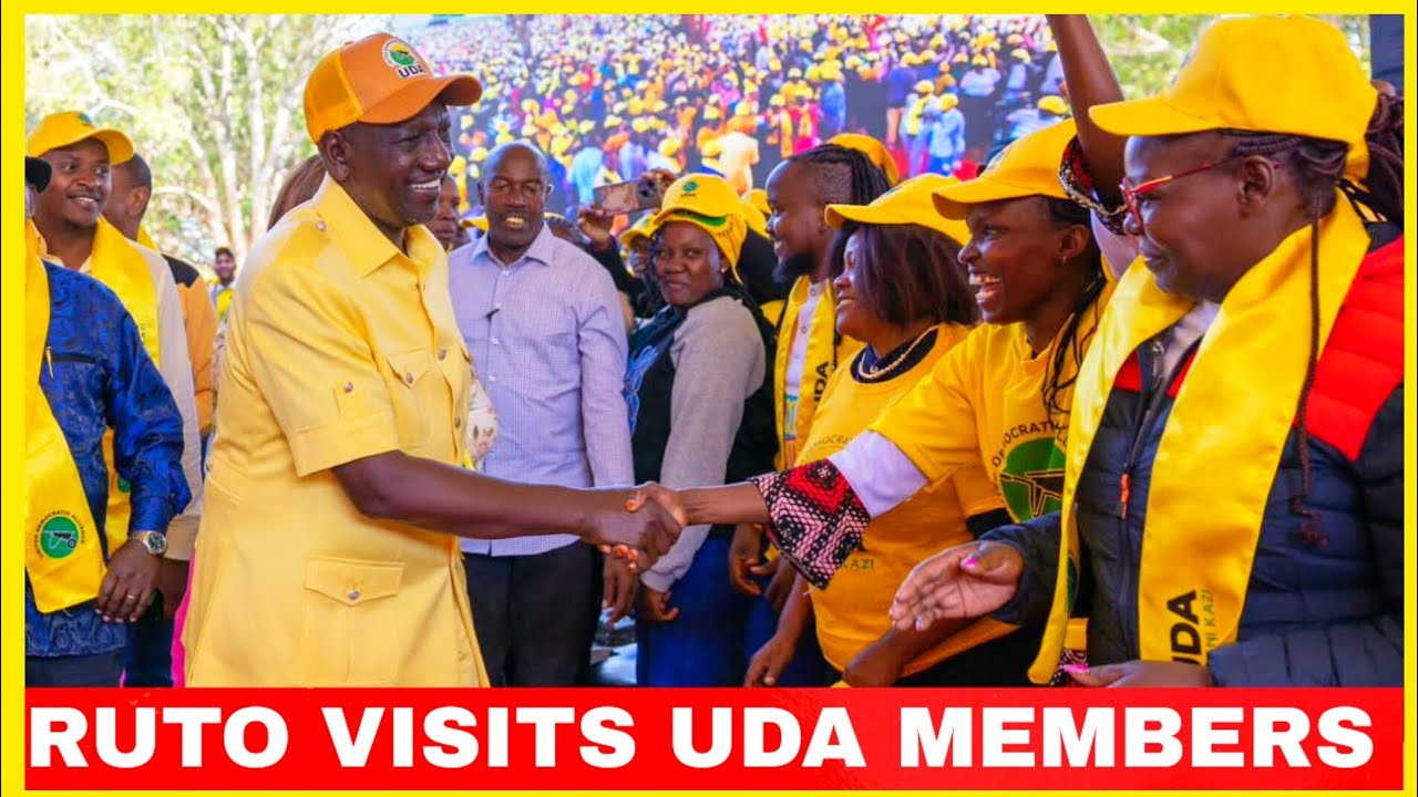 RUTO VISITS UDA MEMBERS IN MT KENYA - YouTube
