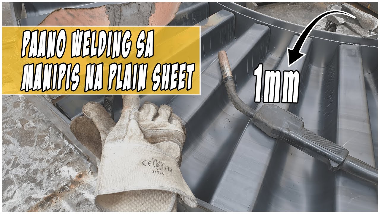 Basic Mig Welding Tutorial Vlog.2 Pano welding sa manipis na plain ...