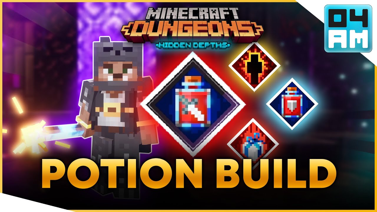 ULTIMATE POTION BUILD - Barrier Refresh + Insane Damage Build in Minecraft Dungeons - YouTube
