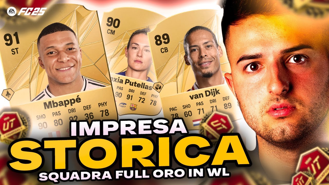 HO GIOCATO LA FUT CHAMPIONS CON UNA SQUADRA di ORO RARI a LUGLIO 😱 [FC ...