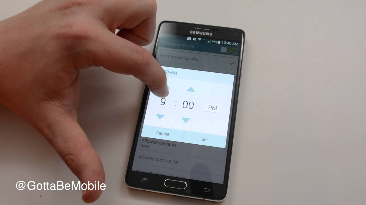 How to Use Do Not Disturb on the Note 4 (Blocking Mode) - YouTube