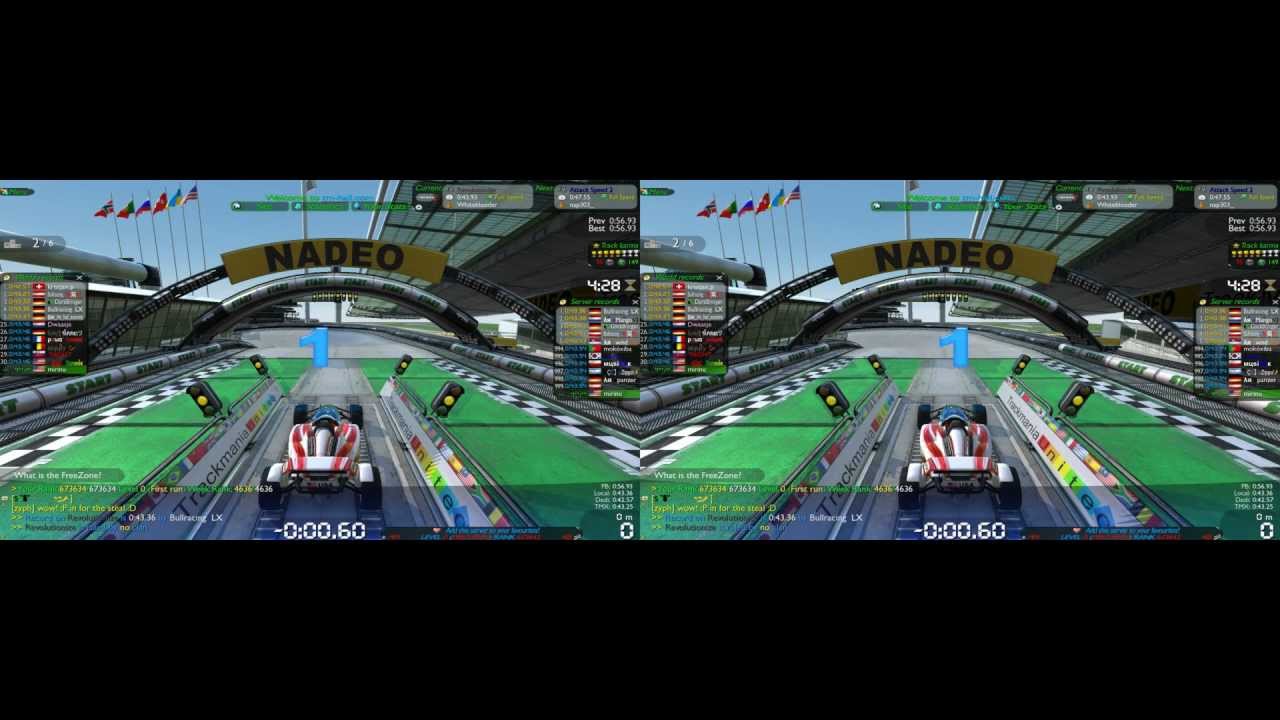 Trackmania Nations Forever HD 3d Gameplay 3DYT - YouTube