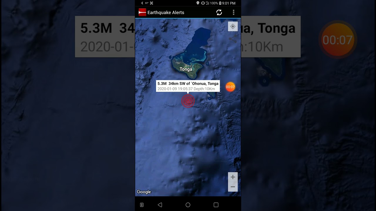5.3 Earthquake `Ohonua, Tonga 9-1-20 - YouTube