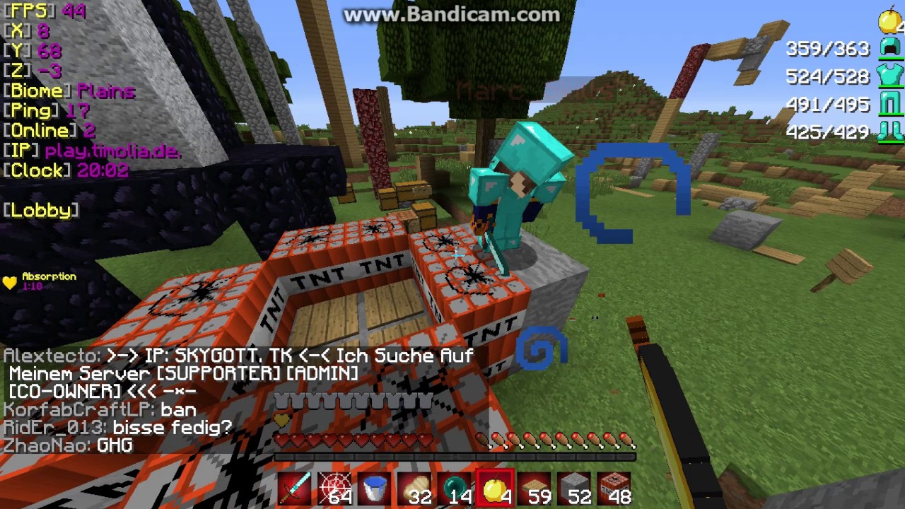 Minecraft TNT Boost mit Marc_Skills #2 - YouTube