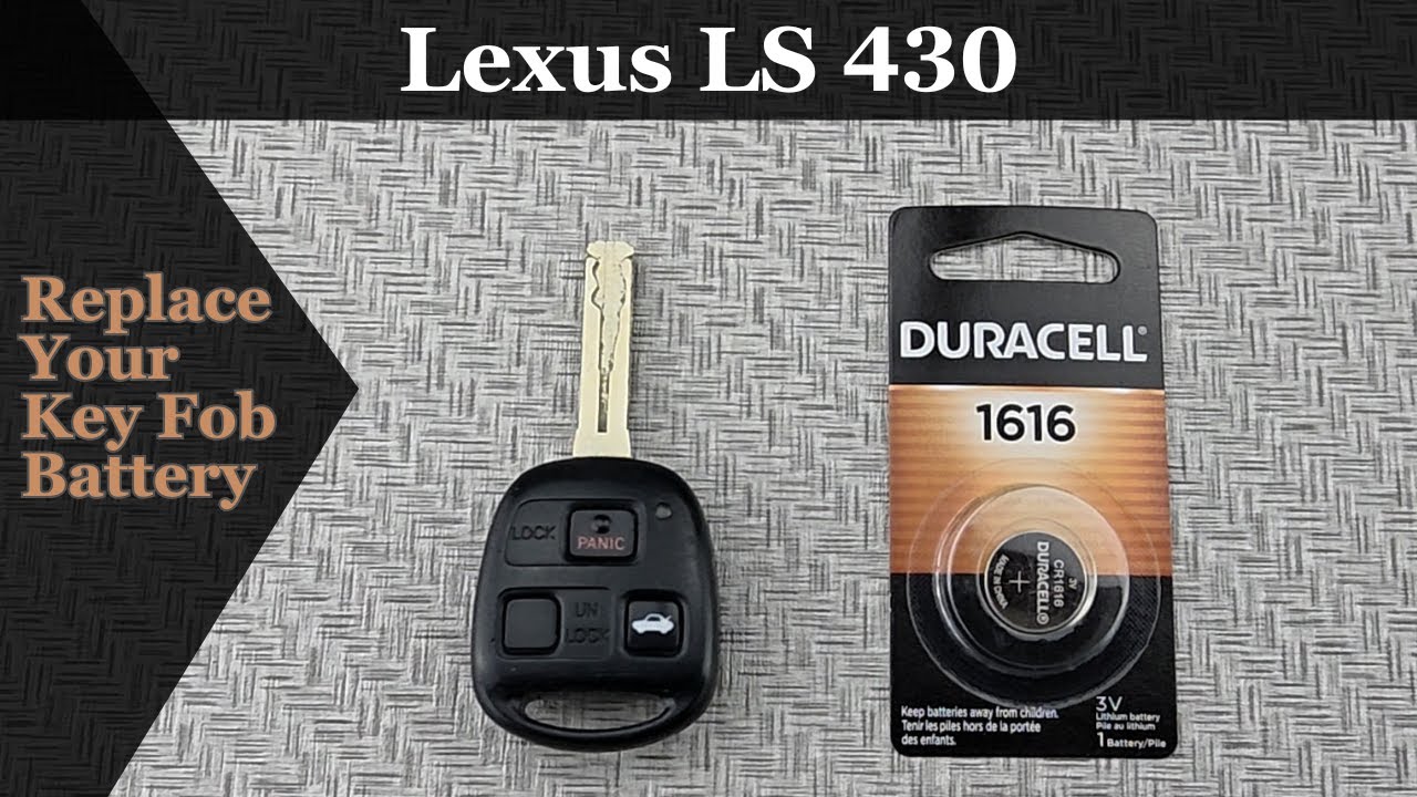 How To DIY Replace or Change a 2001-2006 Lexus LS 430 Key Fob Remote ...