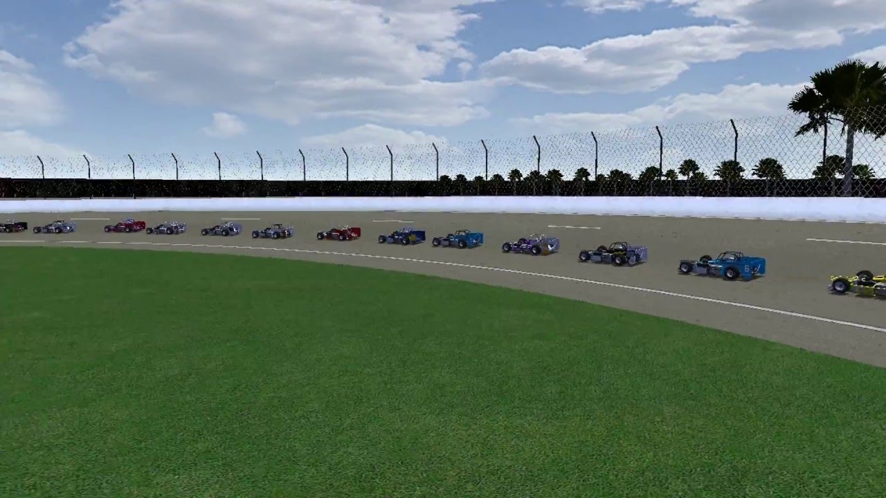 rFactor - JCR Super Modifieds - Irwindale Speedway - YouTube