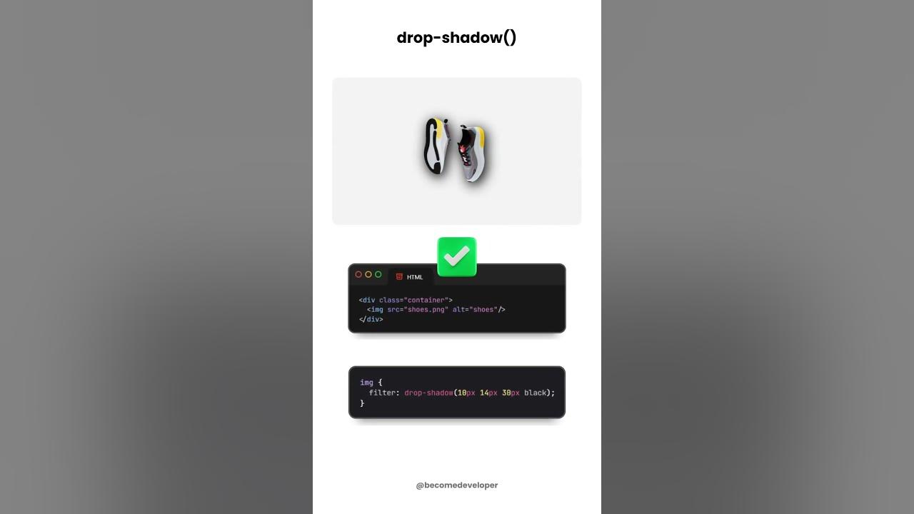 CSS filter drop-shadow #css - YouTube