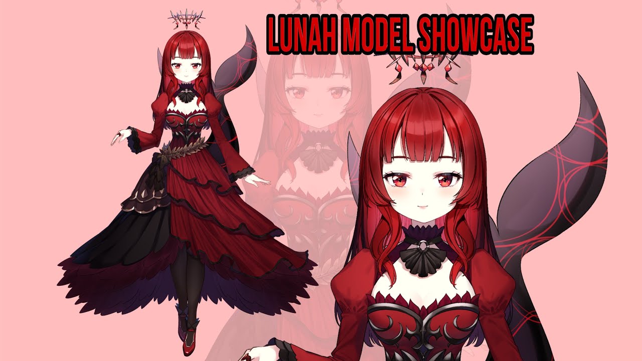 Live 2D Vtuber Lunah Model Showcase - YouTube