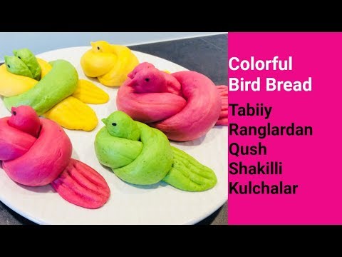 Colorful Bird Bread | Rangli Qush Kulchalar