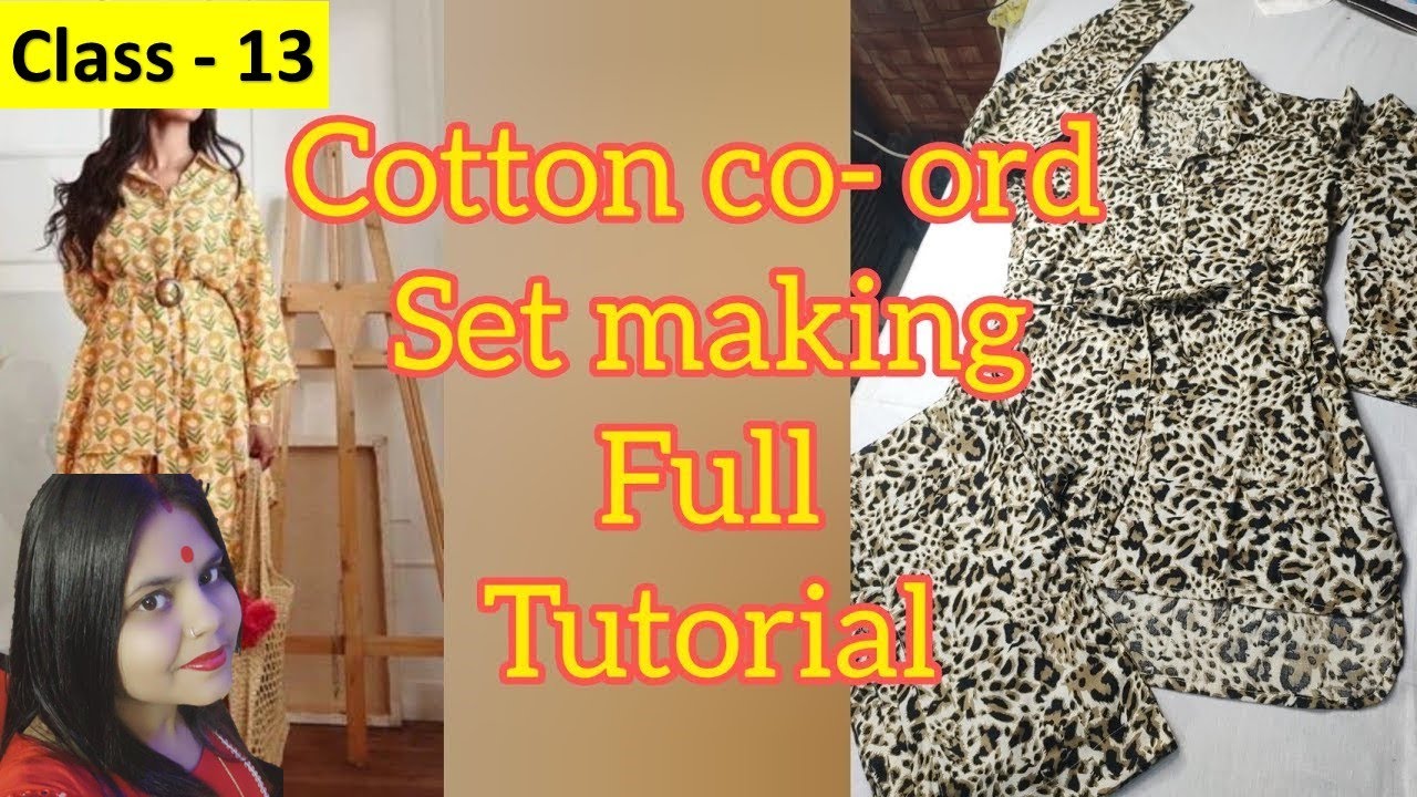 How to make Trendy co ord set in cotton fabric//cutting and stitching tutorial// - YouTube