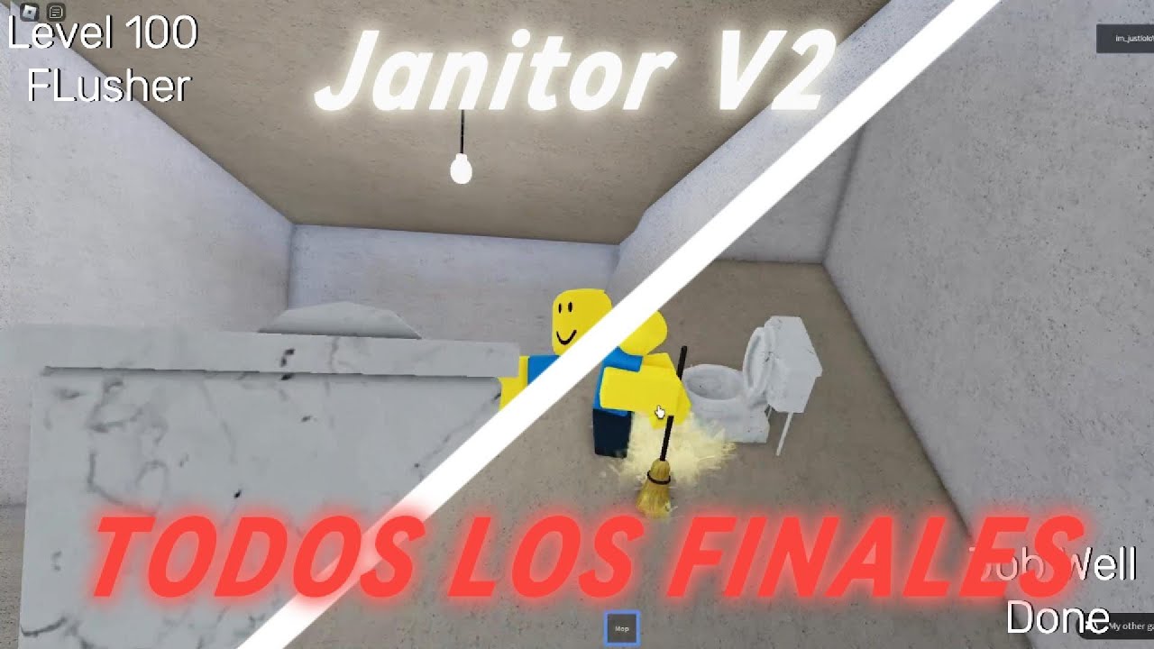 COMO CONSEGUIR TODOS LOS FINALES DE JANITOR V2 - YouTube