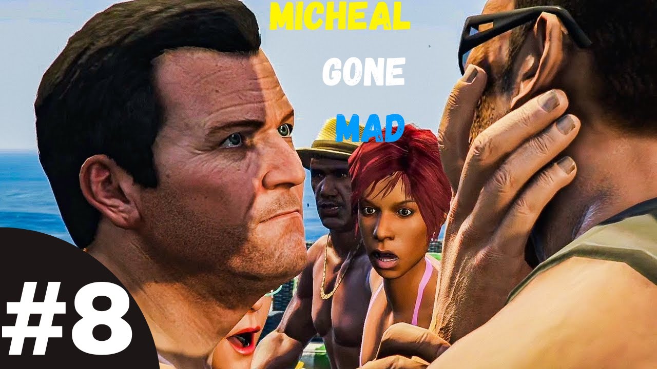 Micheal And Jimmy Caught Tracey At The Beach | Part No 8 |Gta V - YouTube
