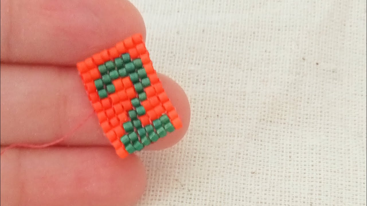Square Stitch Beading Tutorial. 2️⃣ Diy Number Two - YouTube