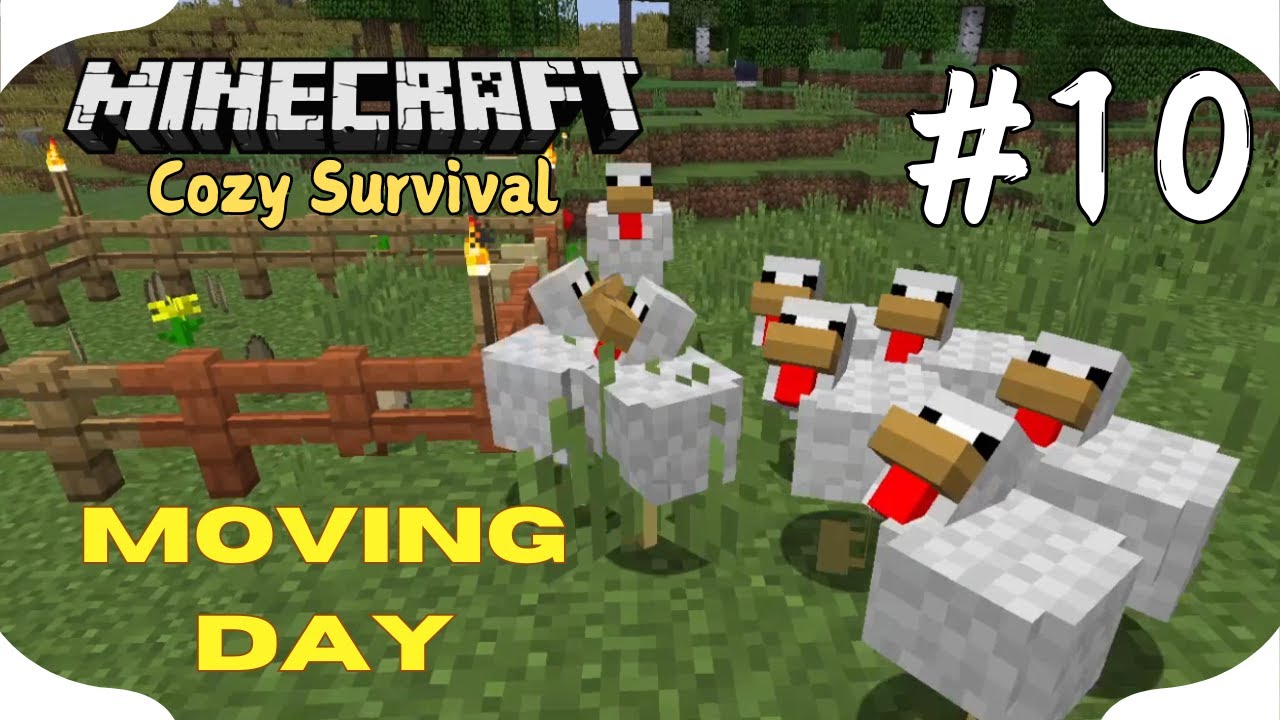 It is FINALLY moving day !!! - Minecraft Cozy Survival Let's play ...