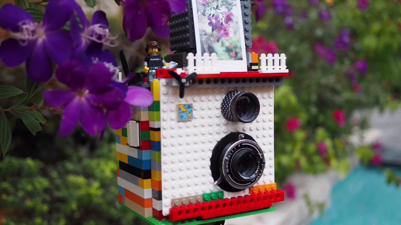 Lego Instant Camera - Twin lens reflex using Instax Mini - YouTube