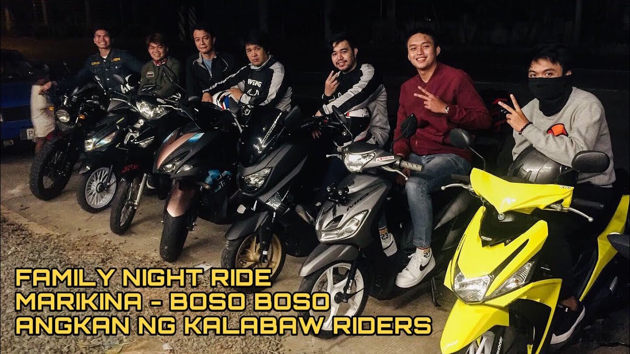 ANGKAN ng KALABAW RIDERS - Family Night Ride (Marikina to Boso Boso ...