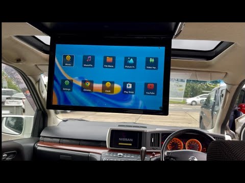 Nissan Elgrand English Car Navigation DVD reverse camera & Roof screen ...