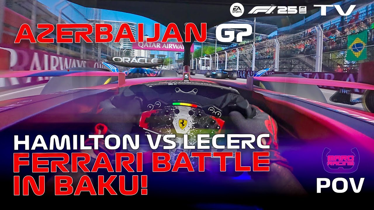Hamilton vs Leclerc – Epic Baku Battle! F1 25 Realistic POV Racing ...