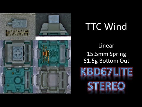 TTC Wind KBD67Lite Mechanical Keyboard Switch Stereo Sound Test - YouTube
