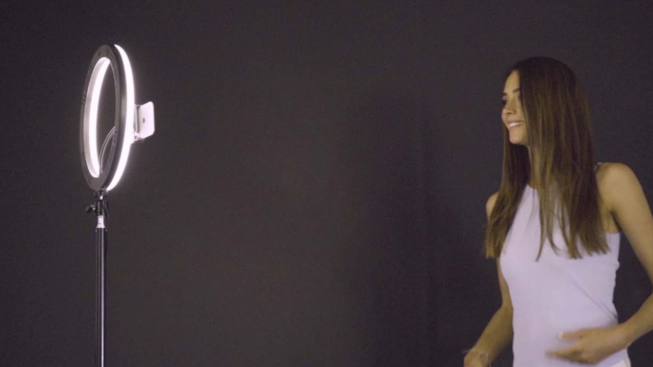 Hama "SpotLight Steady 120" LED Ring Light with tripod, up to 215 cm ...