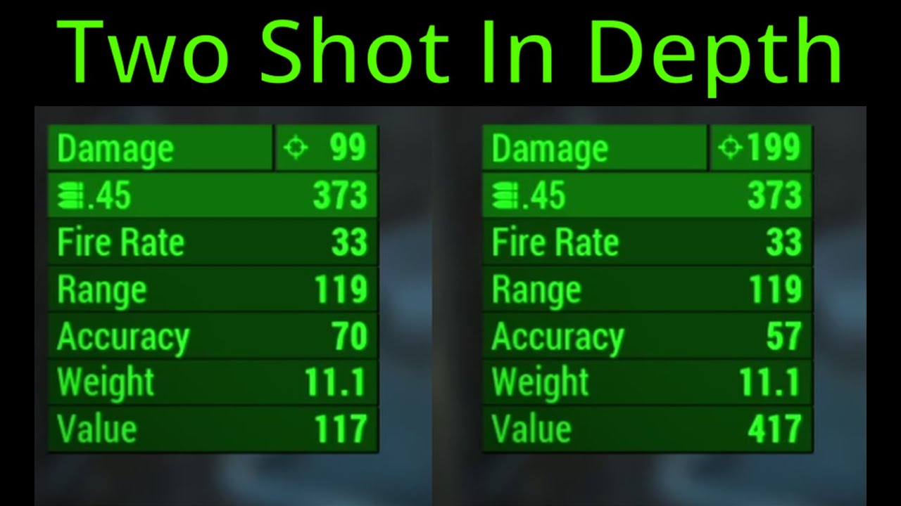 Two Shot In Depth (Fallout 4) - YouTube