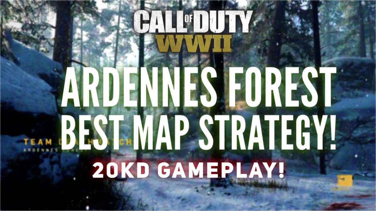 HOW TO PLAY THE MAP ARDENNES FOREST | COD WW2 MULTIPLAYER STRATEGY ...