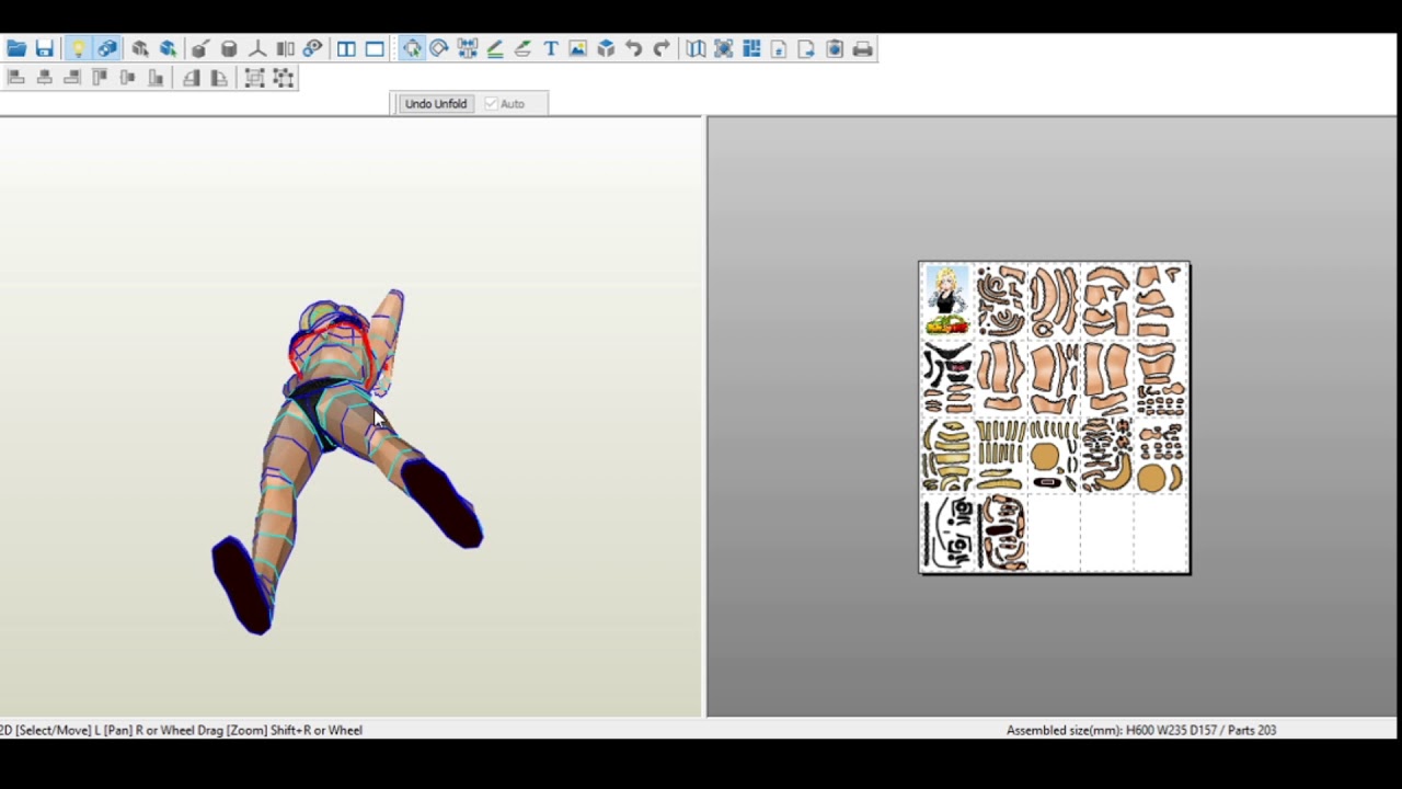 Androide 18 - Dragon Ball Z - Papercraft - YouTube