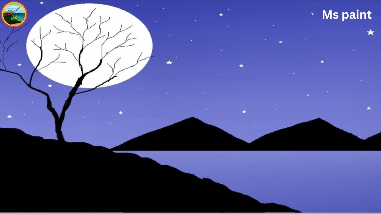 How to Draw in Ms Paint . drawing in paint in computer. paint in comter ...