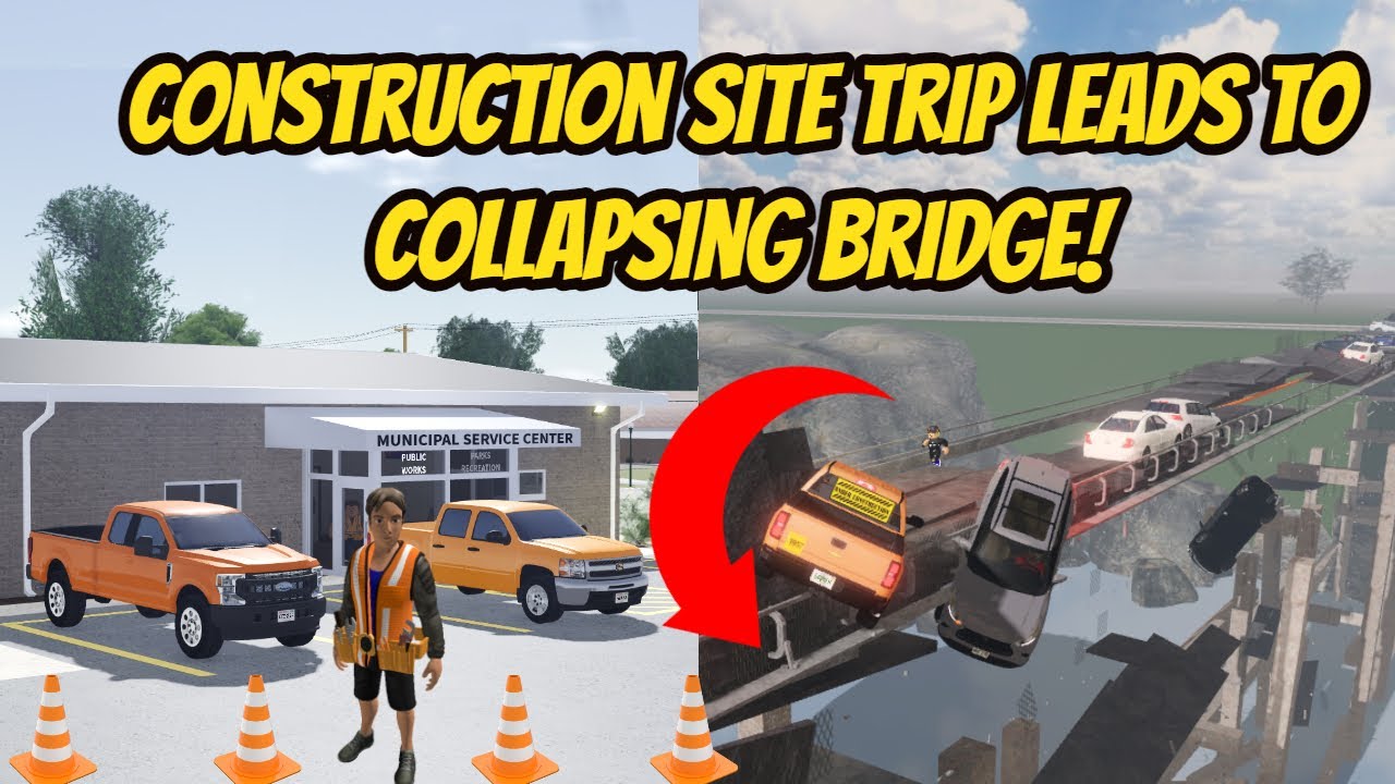 Greenville, Wisc Roblox l Construction Site Bridge Collapse ESCAPE ...