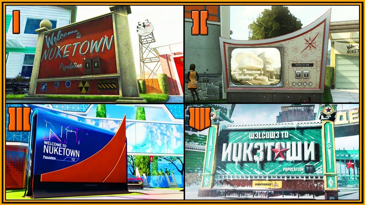 The EVOLUTION of NUKETOWN! | Comparison of all Nuketown Maps from BO1 ...