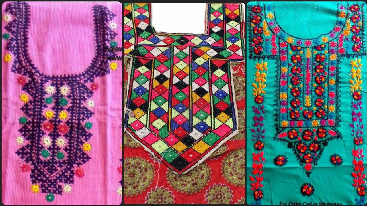 Outstanding Traditional Mirror Work With Sindhi Embroidery Designs ...