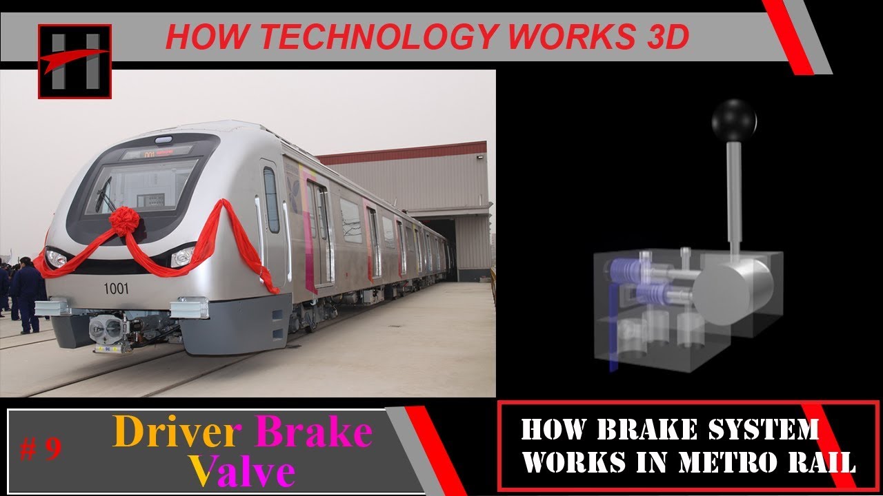 How Brake System Works in Metro Rail ( 3D Animation) #9/17 : Driver ...