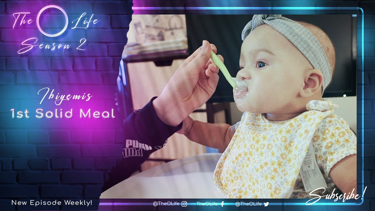 Nailah Rey 1st Solid food - YouTube