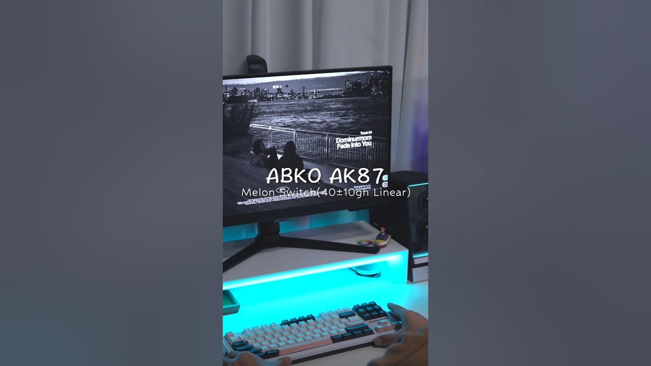 독거미 대항마..? ⌨️ABKO AK87 Melon Switches🍈 앱코 AK87 멜론축 - YouTube