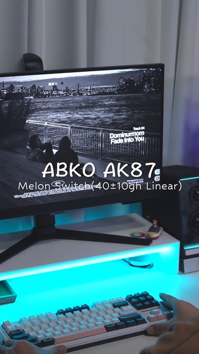 독거미 대항마..? ⌨️ABKO AK87 Melon Switches🍈 앱코 AK87 멜론축 - YouTube
