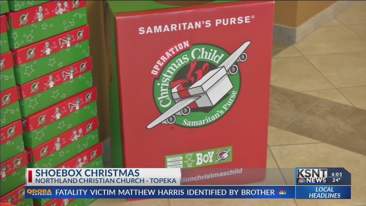 Local churches sending gifts to kids in need through shoe boxes - YouTube