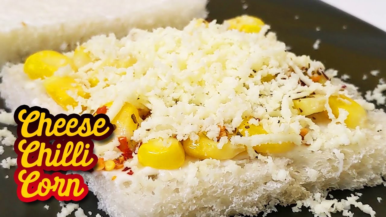 Cheese Chilli Corn Sandwich | Quick snack (American Style) - YouTube