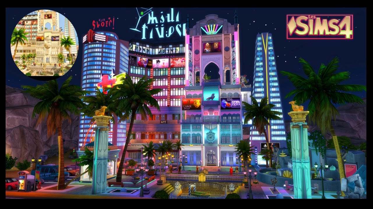 Casino Oasis Spring • The Sims 4 • No CC | Speed Build outdoor ...