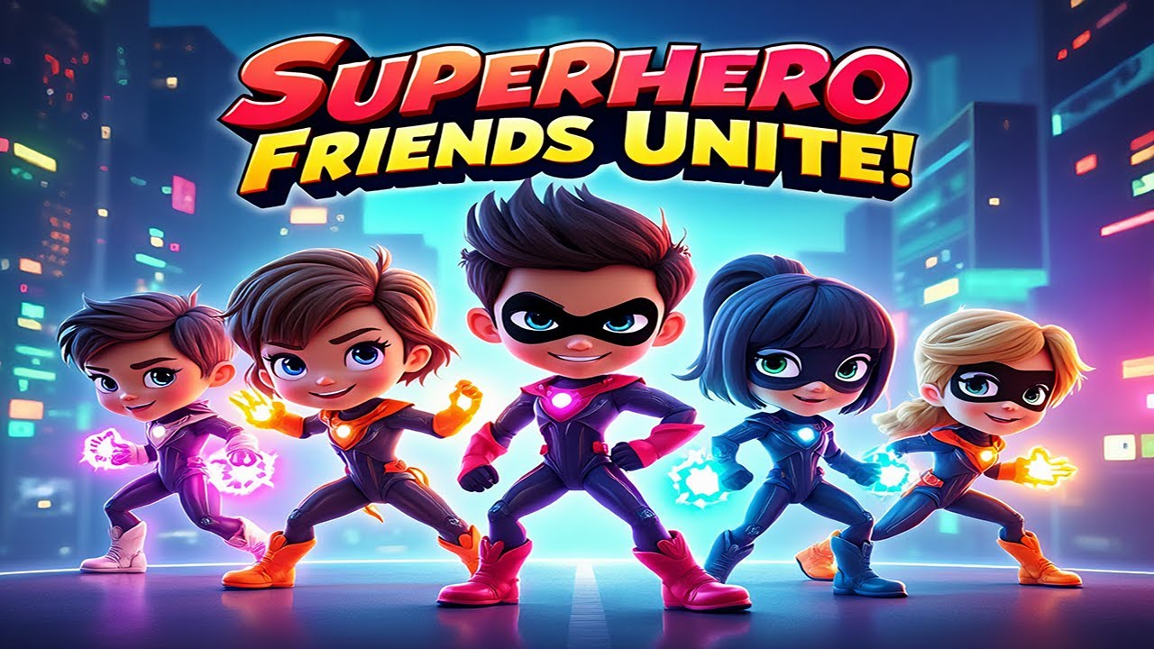 Superhero Friends Unite! – A Magical Adventure Song for Kids - YouTube